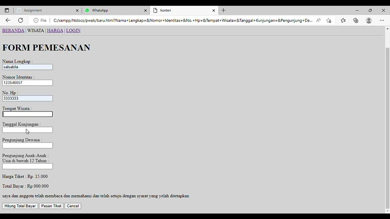 pweb form salsabilariesta s if21b - YouTube