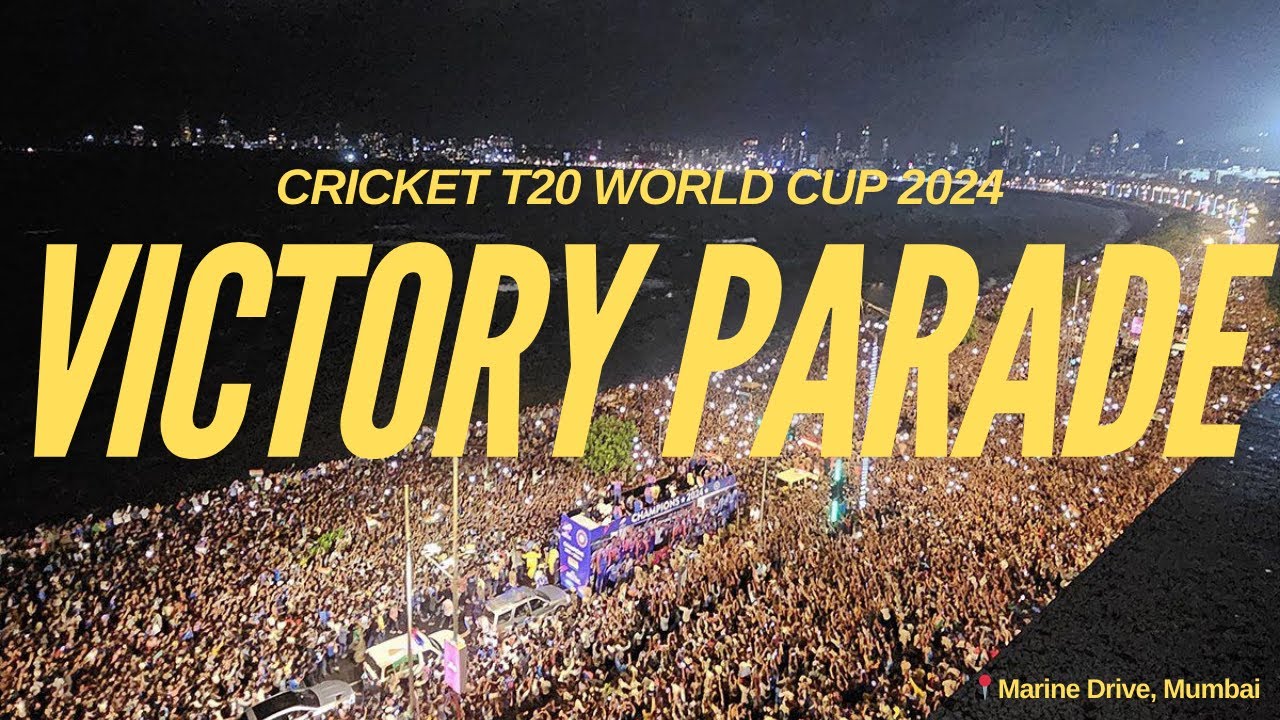 Team India Victory Parade 2024 Vlog | Hyderabad to Mumbai | Cricket T20 ...