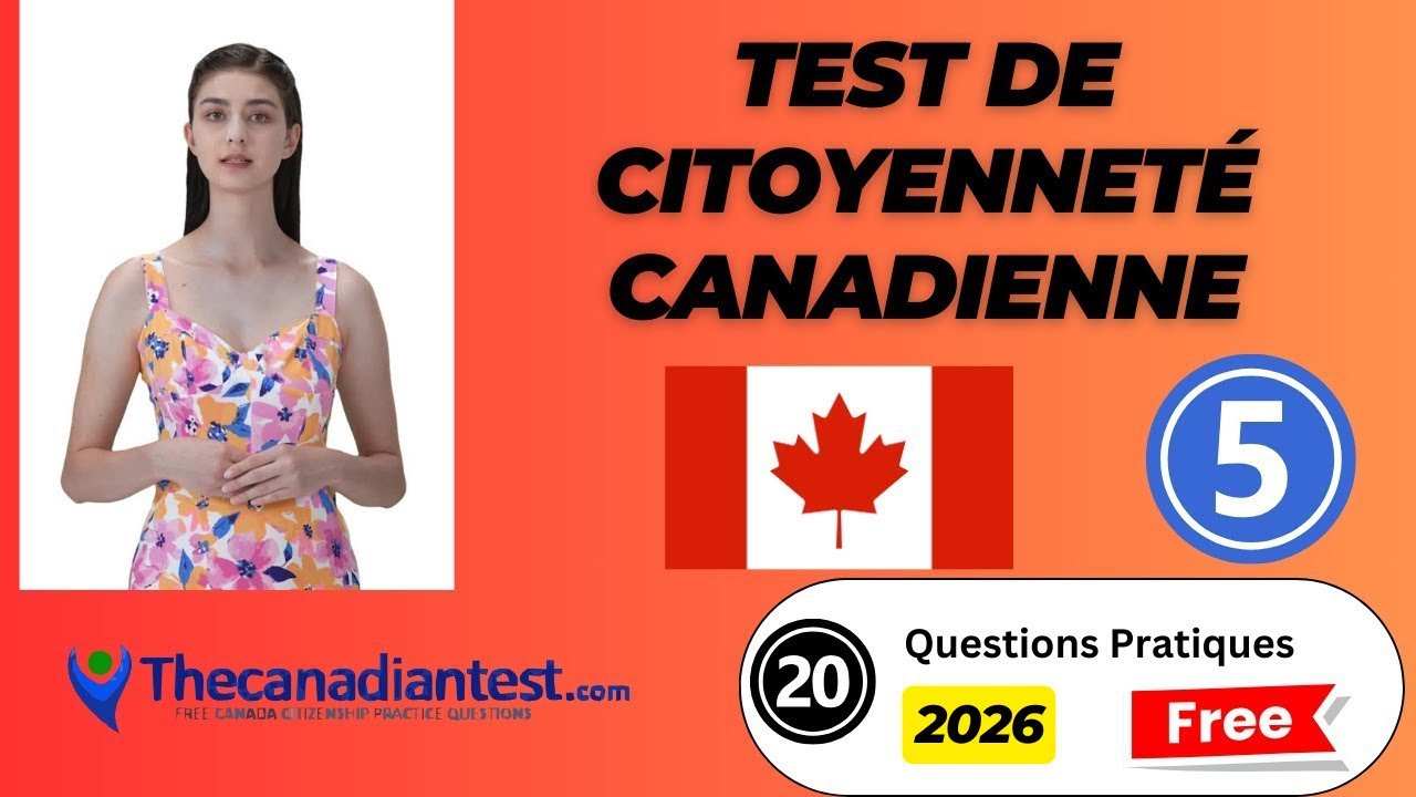 Test de pratique pour la citoyenneté canadienne 2026: | EP 5 | 20 ...