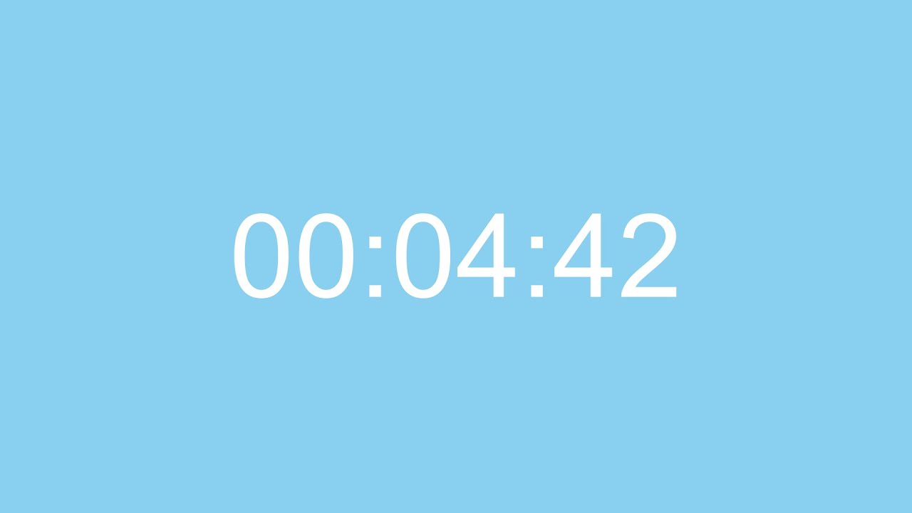 4 Minute 42 Second Timer - (282/36,000) - YouTube