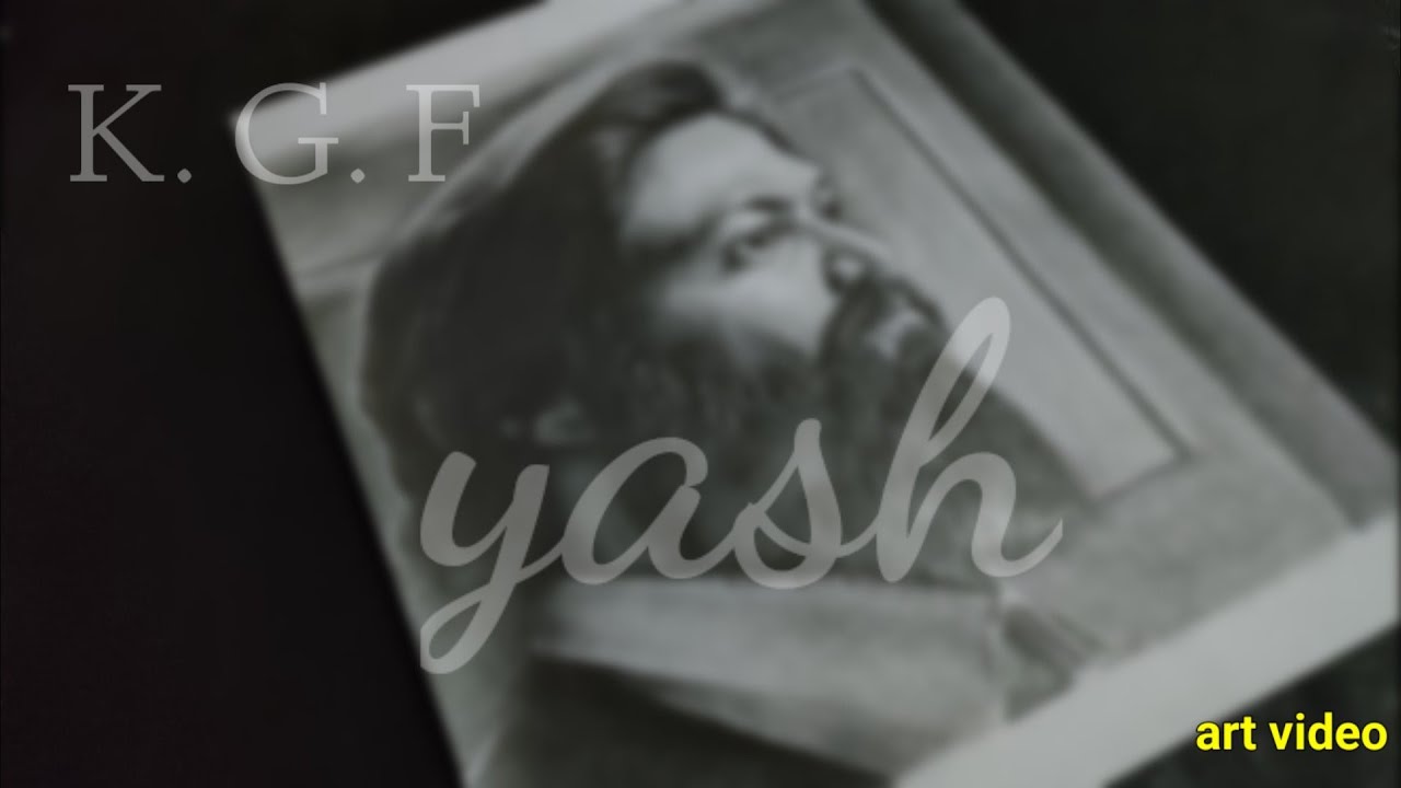 Art video of Yash (K.G.F actor) l sketch drawing with pencil l sketch ...