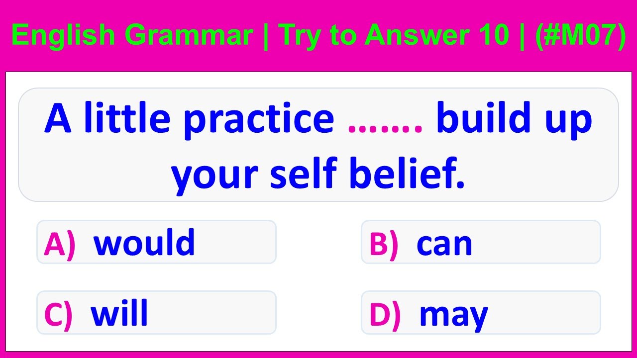 10 English Mixed Grammar Questions | Challenge yourself to Answer At ...