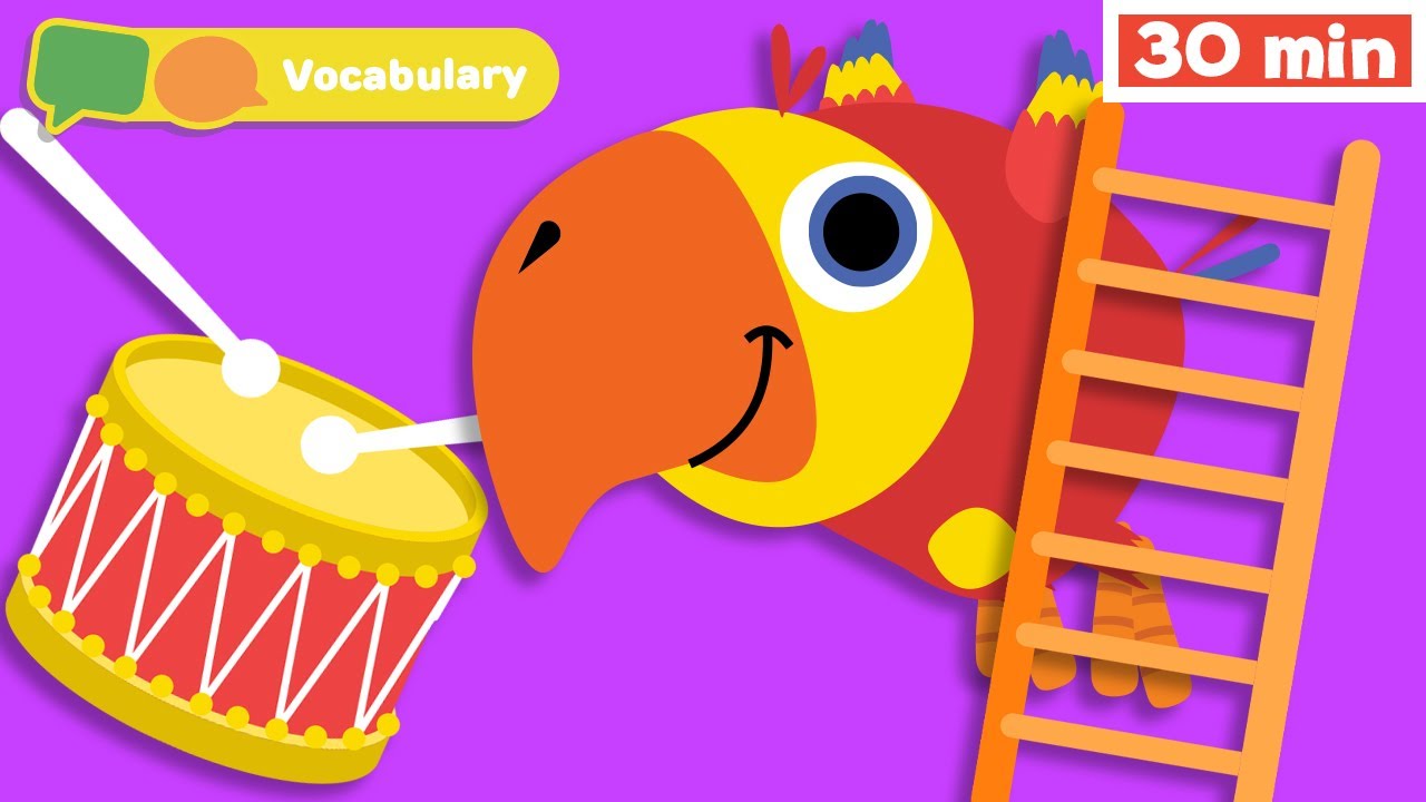Learning First Words w Larry | Sensory Stimulation for Babies ...