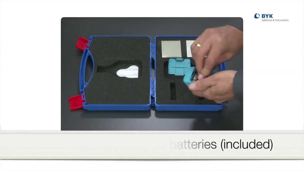 BYK-Gardner byko-test 4500 thickness gage - YouTube