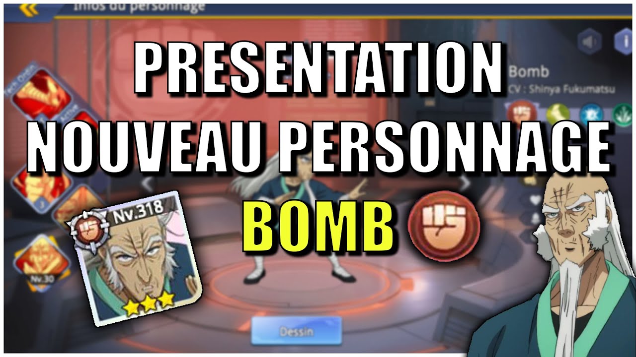 NOUVEAU PERSONNAGE : BOMB - ONE PUNCH MAN ROAD TO HERO 2.0 - YouTube