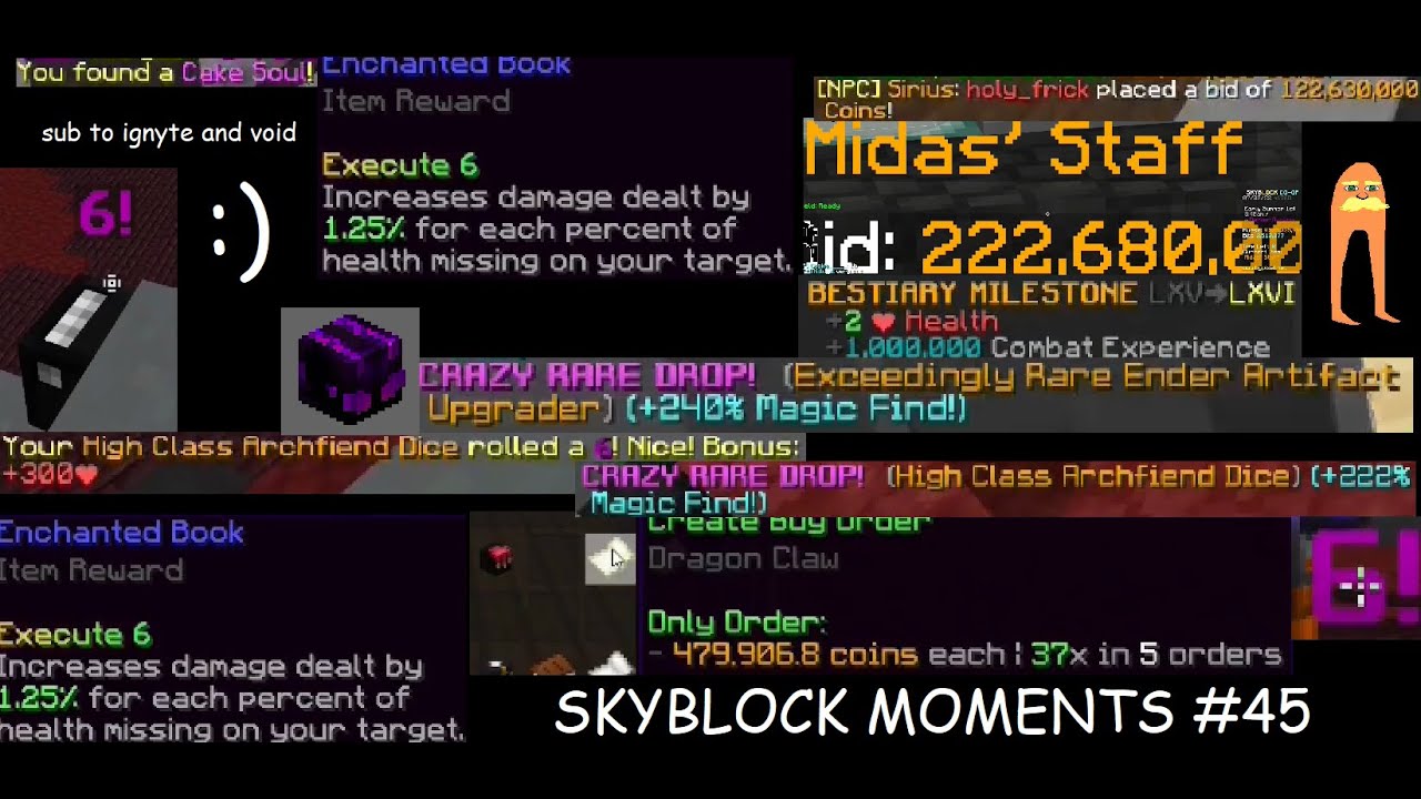 Dark Auction is WONKY (Hypixel Skyblock Moments #45) - YouTube