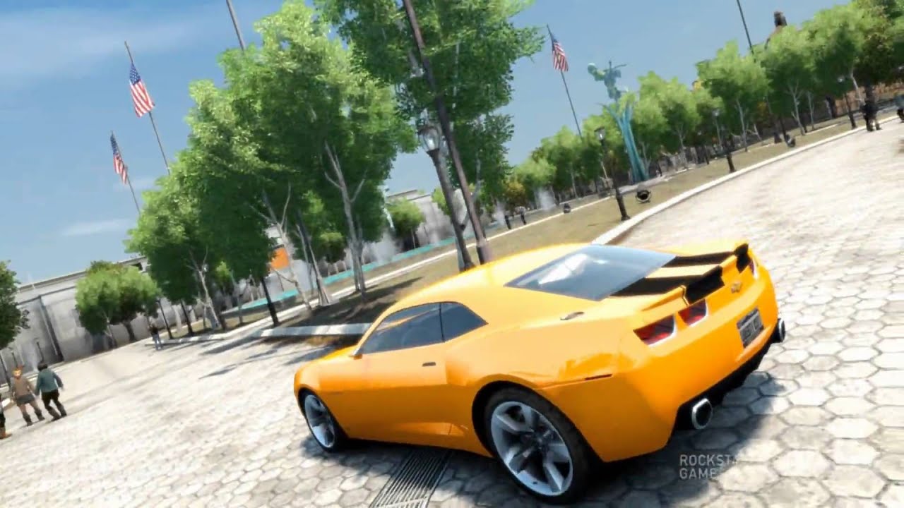 GTA 4 with Anti Aliasing - Chevy Camaro HQ - Bumble Bee - YouTube