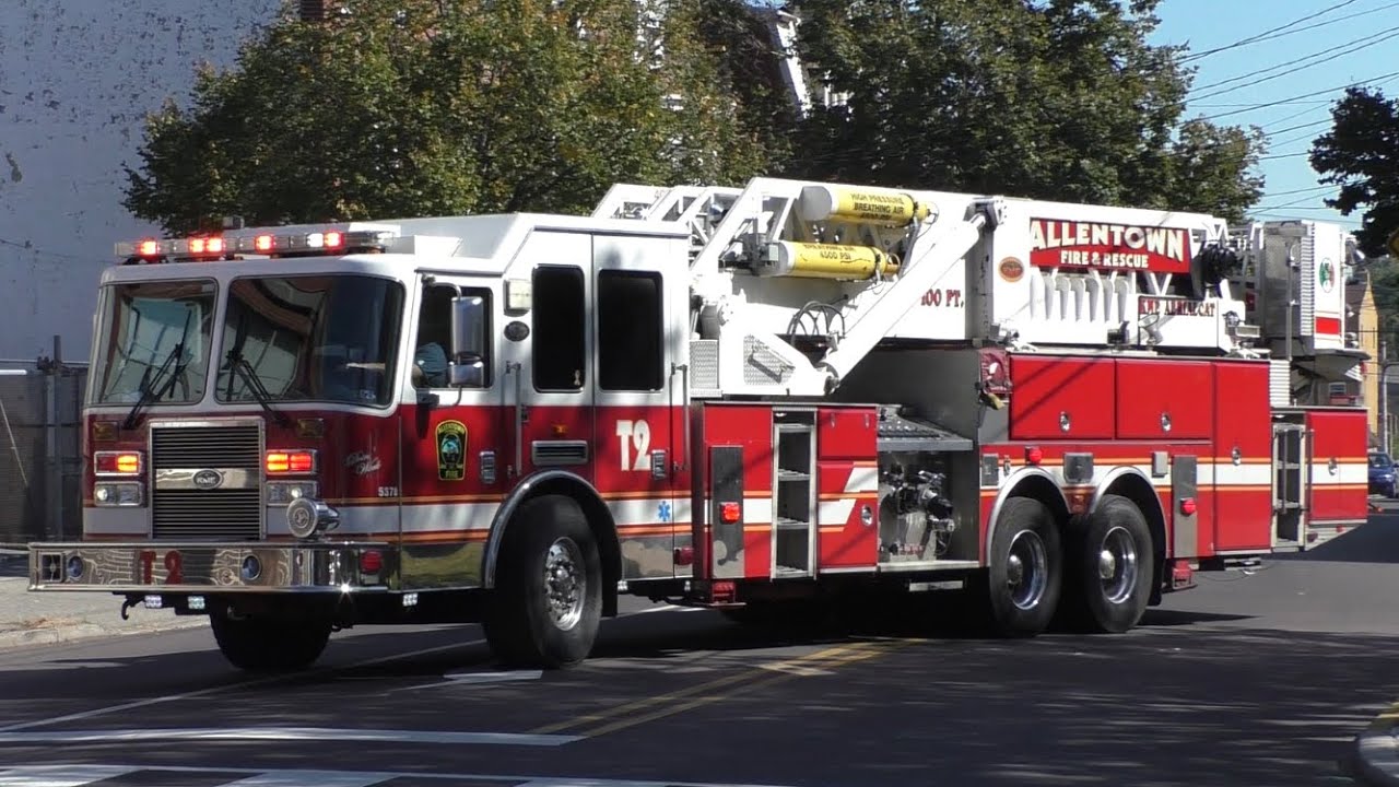 Allentown Fire Department Truck 2 Responding 9/27/19 - YouTube