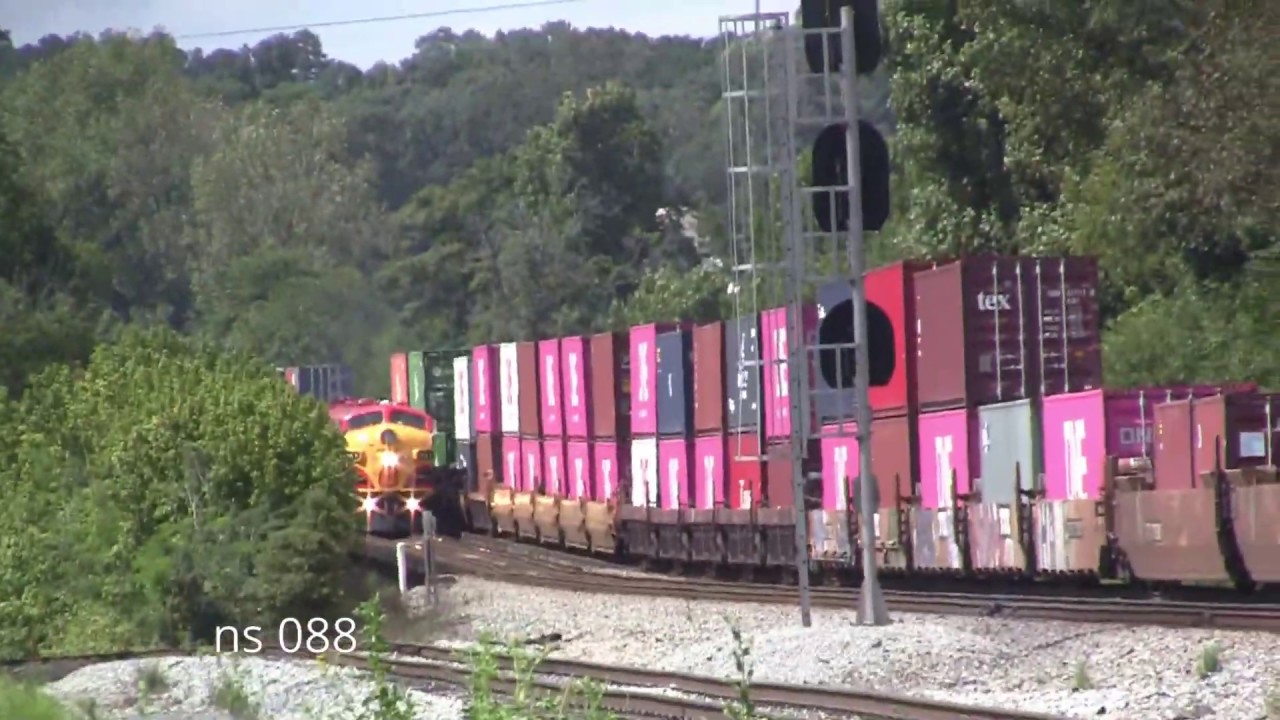 railfanning bridge with kcs ocs - YouTube