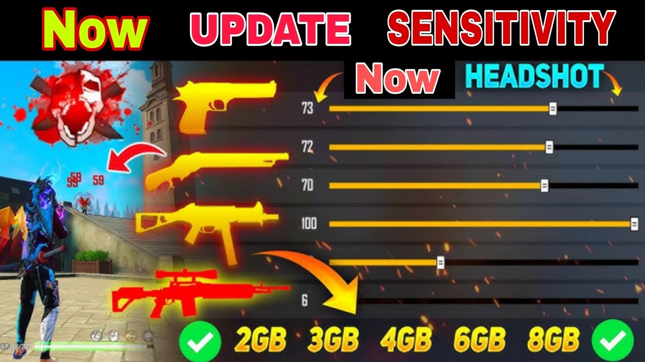 การตั้งค่า Headshot ใน Free Fire 2025 ⚡ การตั้งค่าความไวที่ดีที่สุด ⚙️ ...