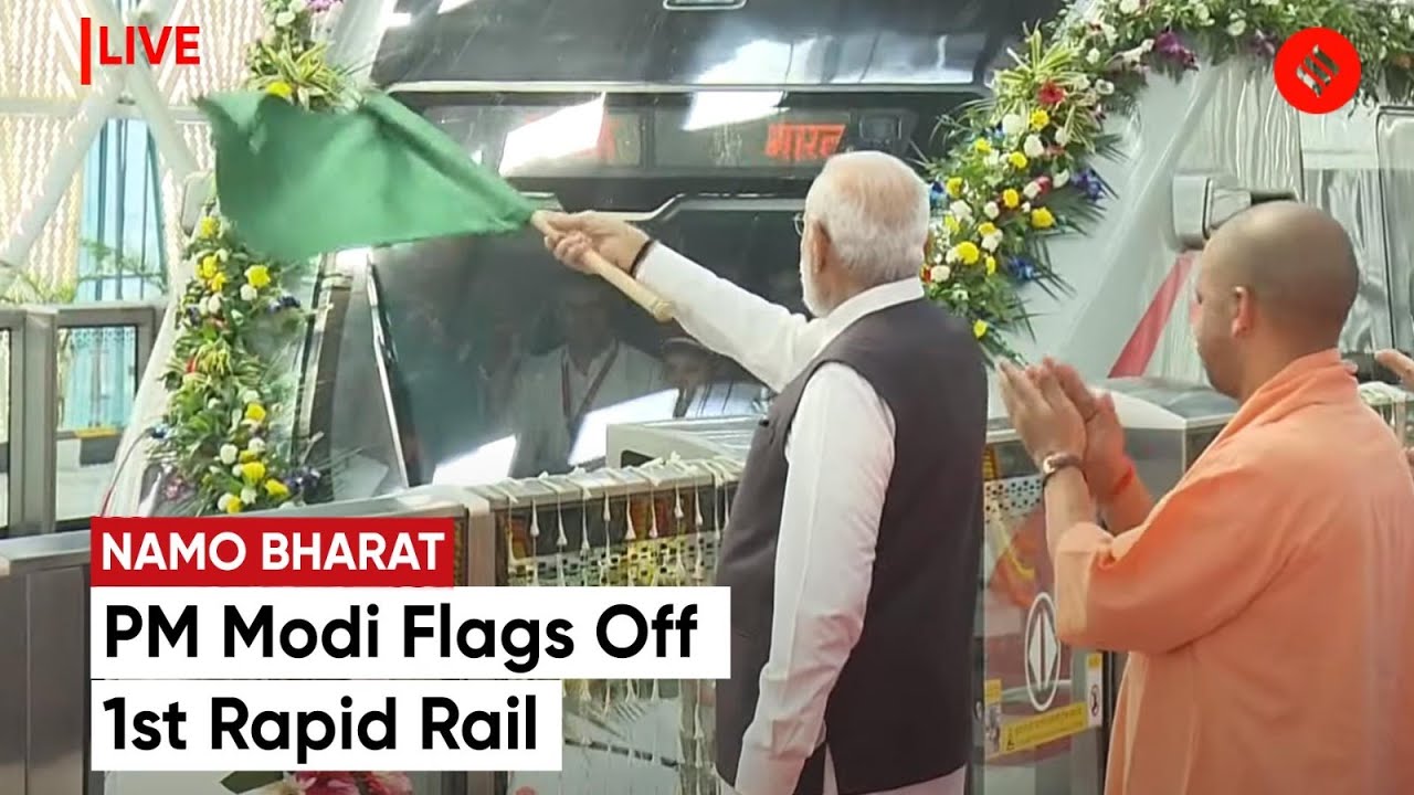 Rapid Train Inauguration: PM Modi Flags Off India's 1st RRTS Train ...