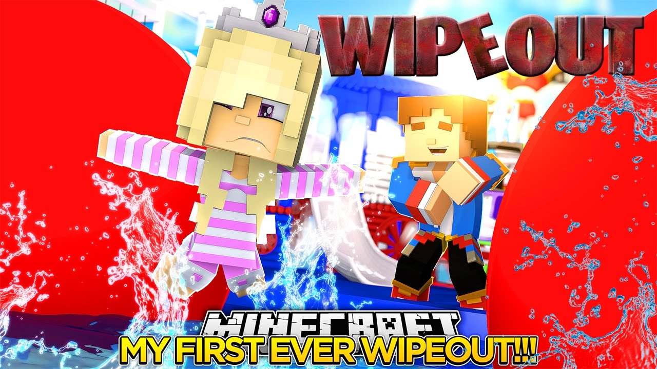 KIDS WIPEOUT|| MY FIRST EVER WIPEOUT!!!Baby Leah Minecraft Roleplay ...