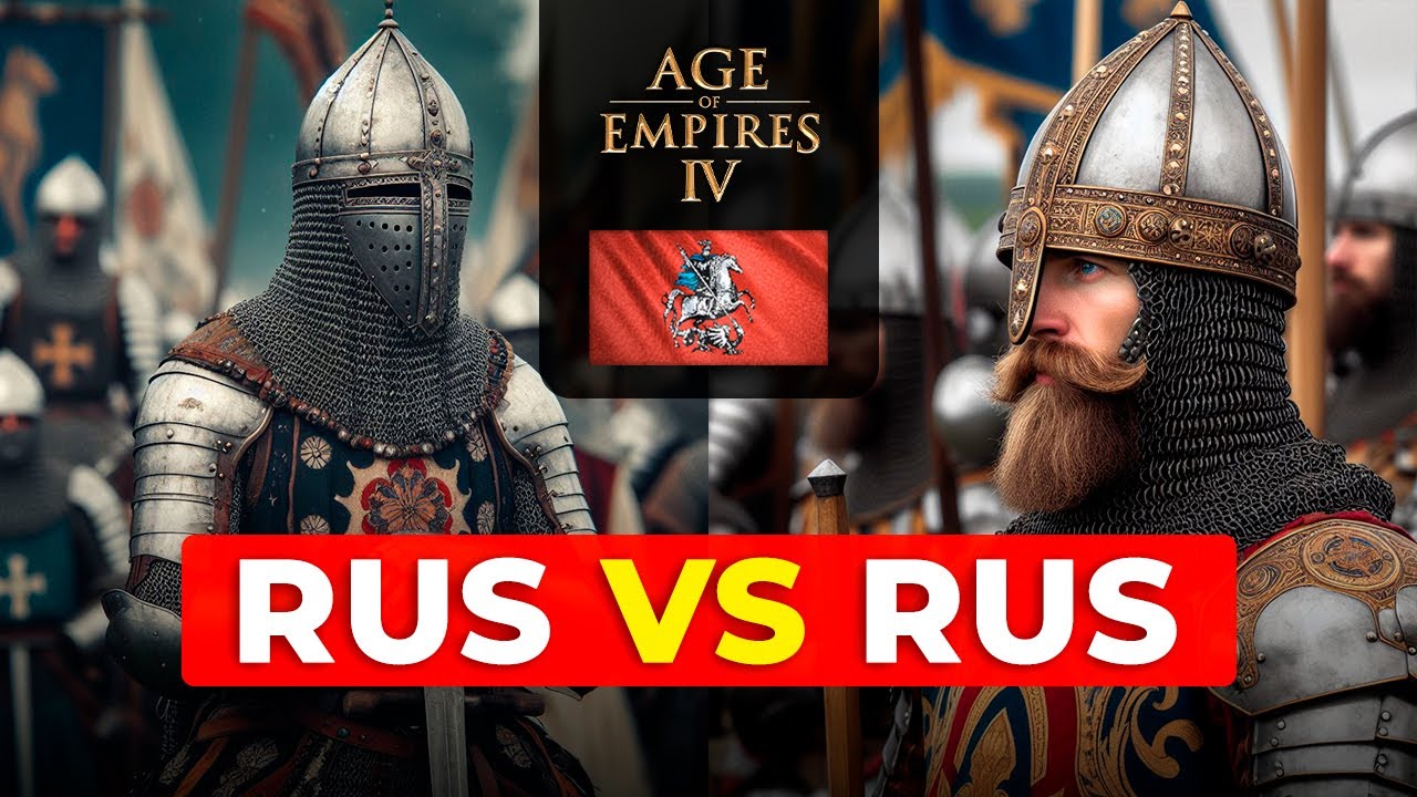 RUS VS RUS | Age of Empires IV | Lanceros VS Caballería - YouTube