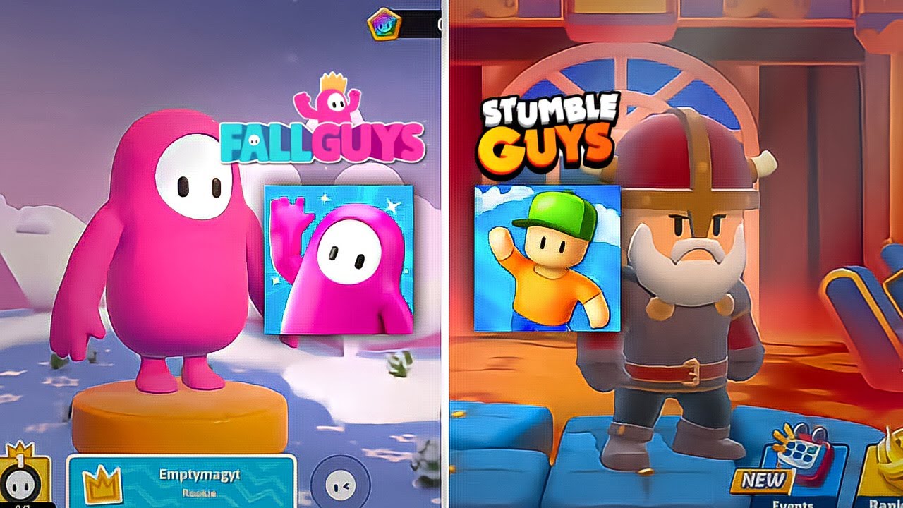 Fall Guys Mobile vs Stumble Guys Mobile - YouTube