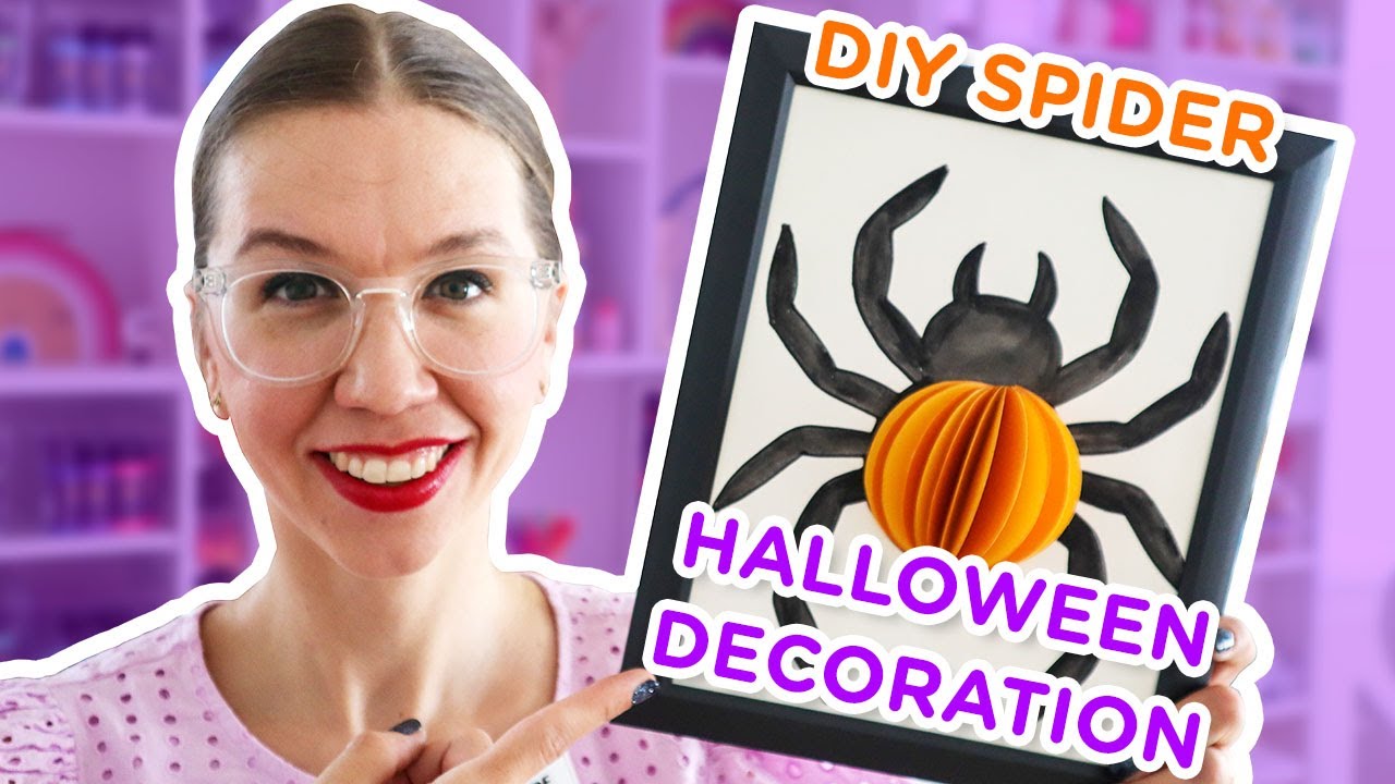 Spooky Spider Craft | DIY Halloween Decoration - YouTube