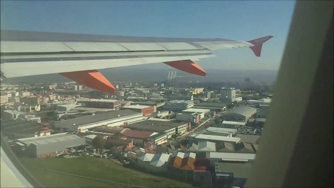 Take off Lisbon to London ( Luton ) EasyJet - YouTube