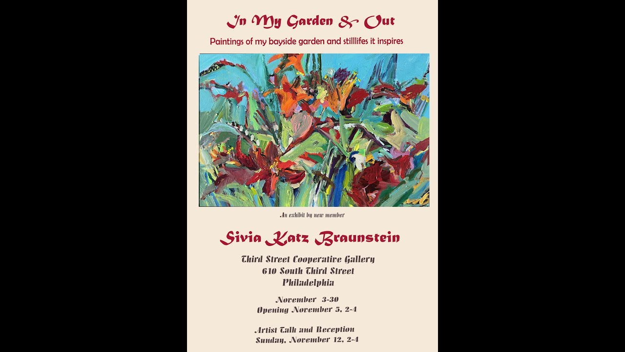 Sivia Katz Braunstein Artist Talk November 12, 2023 - YouTube