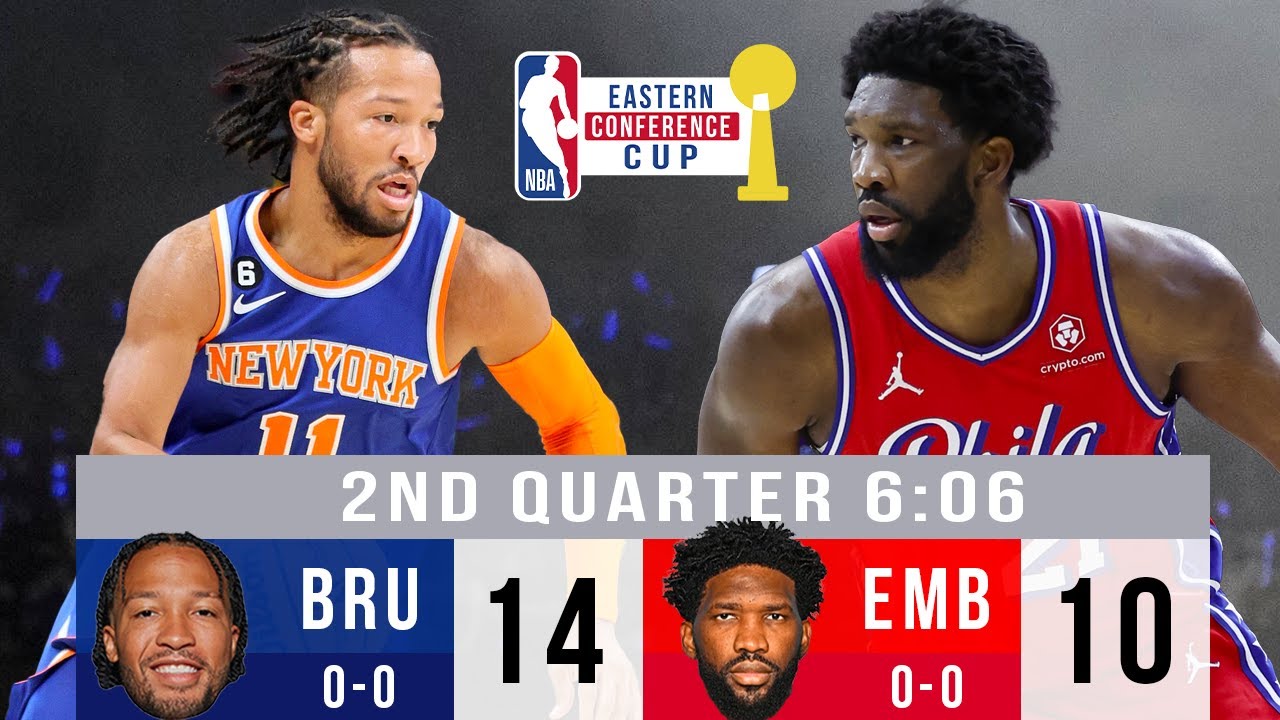 Jalen Brunson vs Joel Embiid | NBA Highlights | ECC Game 1 - YouTube