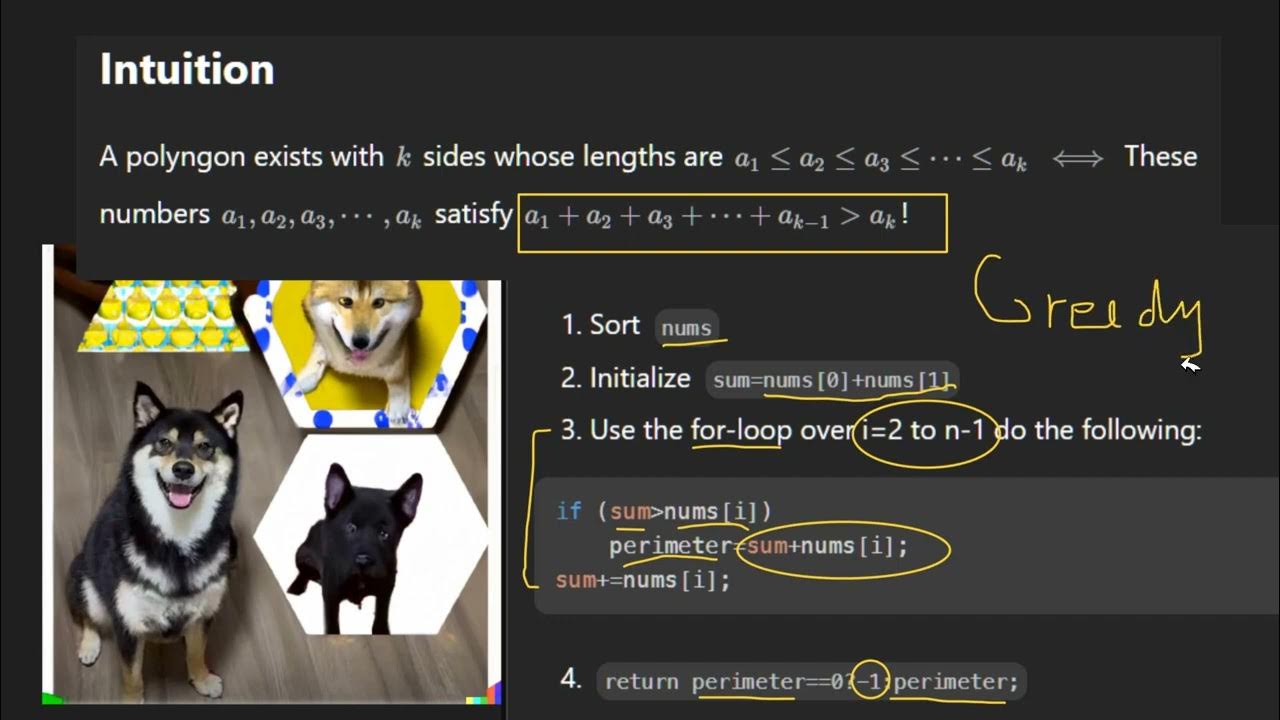 C++, python貪婪演算解多邊形問題Leetcode 2971 Find Polygon With the Largest Perimeter - YouTube