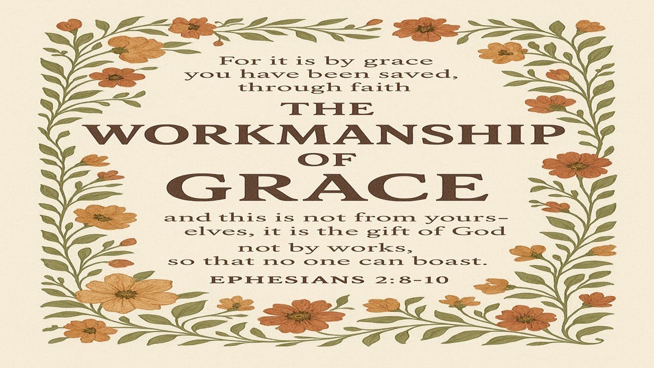 The Workmanship Of Grace Ephesians 2:8-10 - YouTube