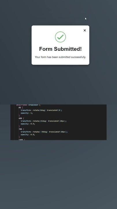 💥 Smooth CSS Form Popup Animation | HTML CSS #shorts #coding #webdesign #cssanimation #css - YouTube