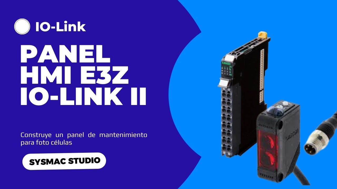 SYSMAC STUDIO IO-LINK HMI E3Z - YouTube