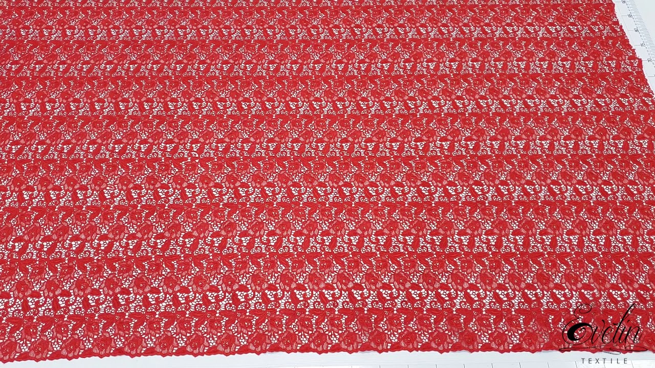 Dantela macrame rosu intens - YouTube