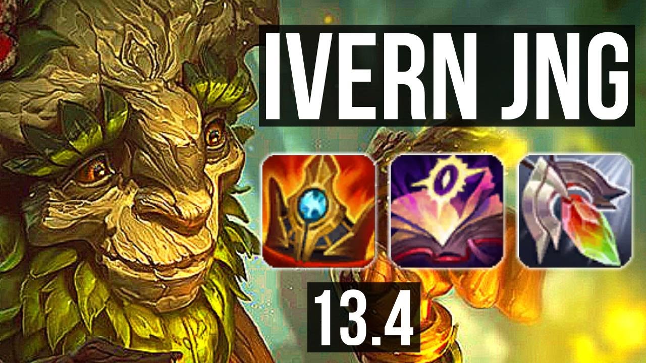 IVERN vs JARVAN IV (JNG) | Rank 4 Ivern, 5/2/13, 1.1M mastery, 300 ...