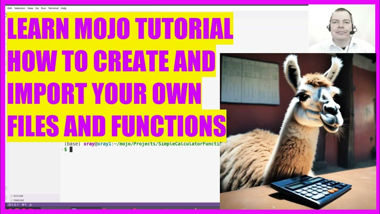LEARN MOJO TUTORIAL 19 - HOW TO CREATE AND IMPORT YOUR OWN FILES AND FUNCTIONS - YouTube