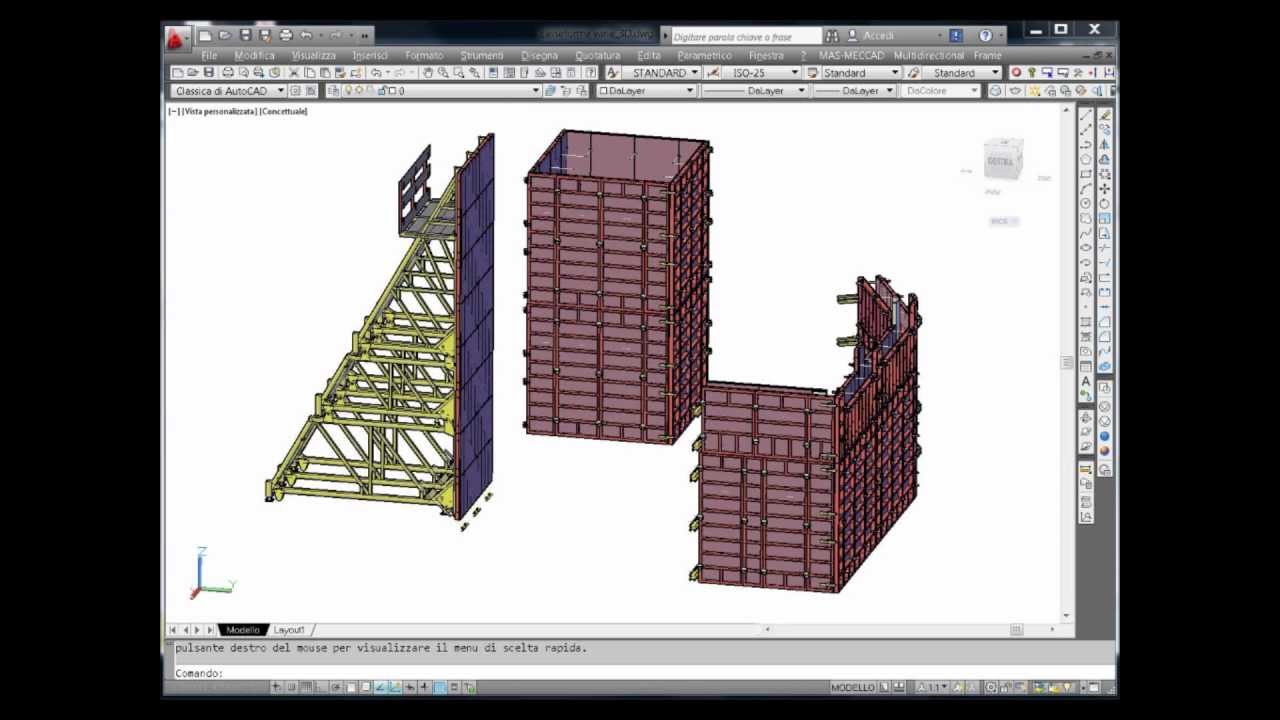 Project and Design of Formworks with FOR CAD - 2013 - YouTube
