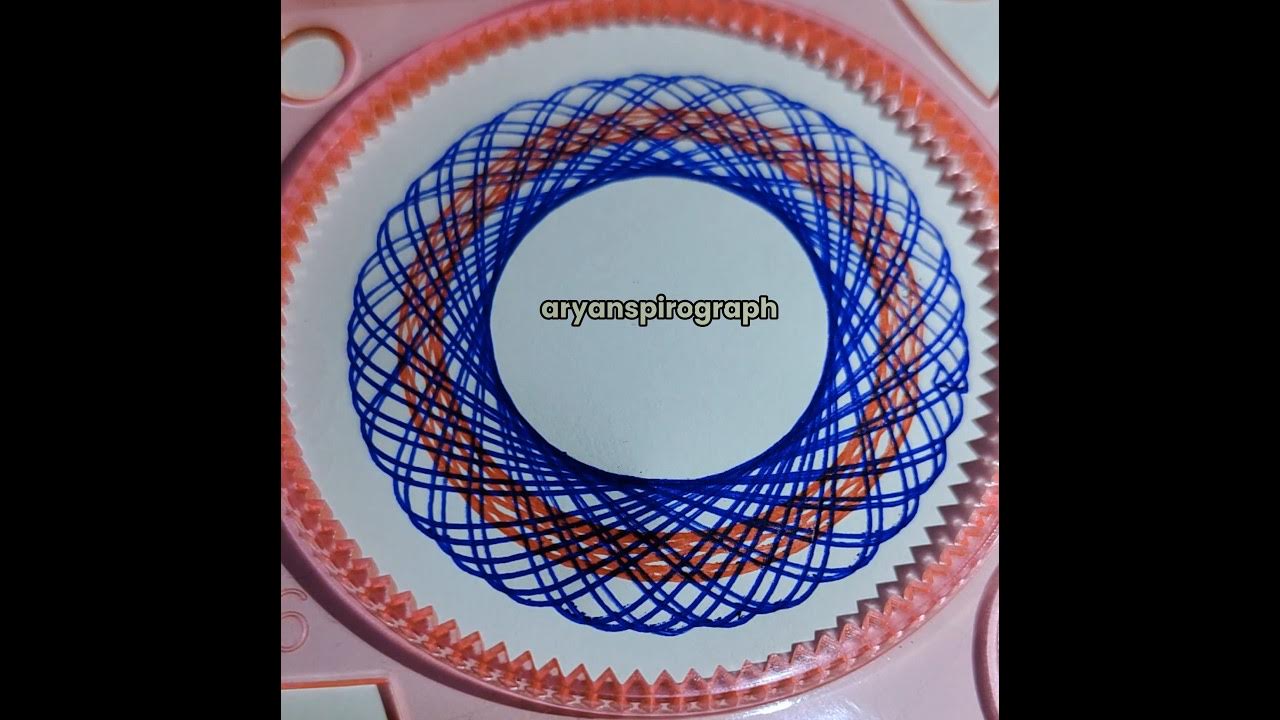 red blue spirograph circle! #spirograph #shorts - YouTube