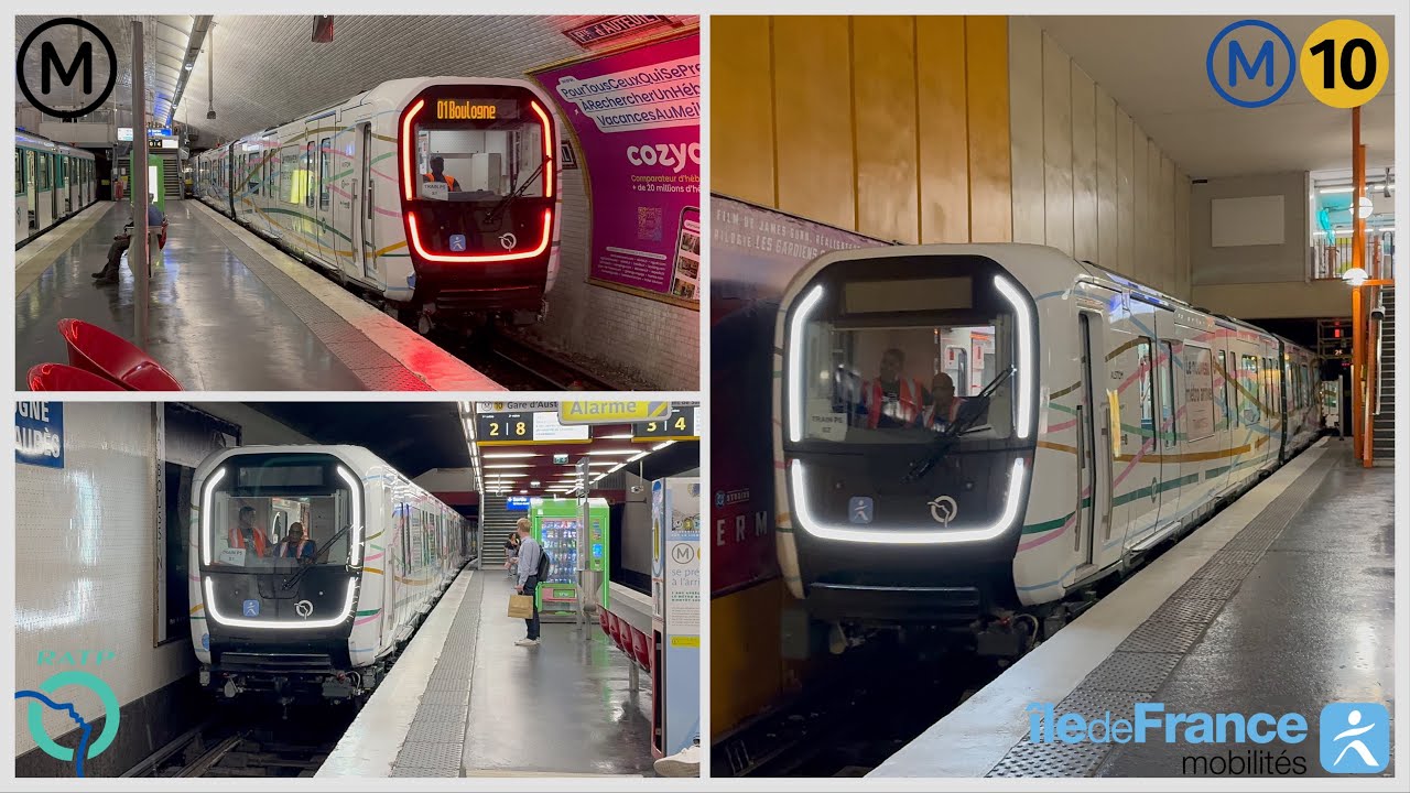 [RATP]Les MF19 en Essais de Nuit sur la ligne 10 du Métro Parisien # ...