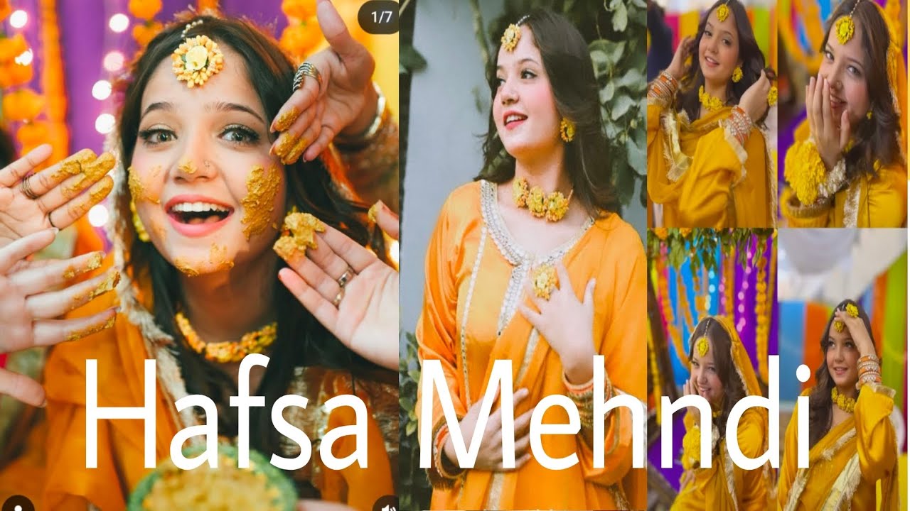 hafsa mehndi function//shafsa mehndi//shaheer and hafsa mehndi#shafsa# ...