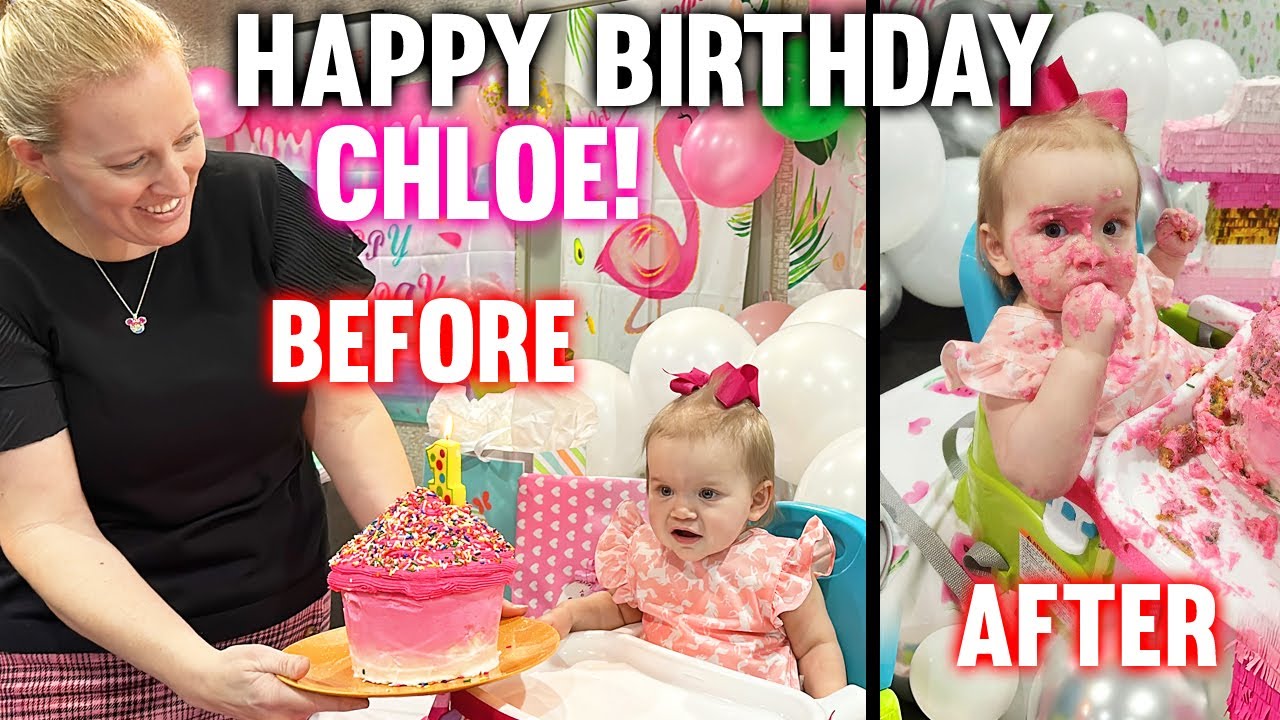 Chloe's First Birthday!! 🥳 - YouTube