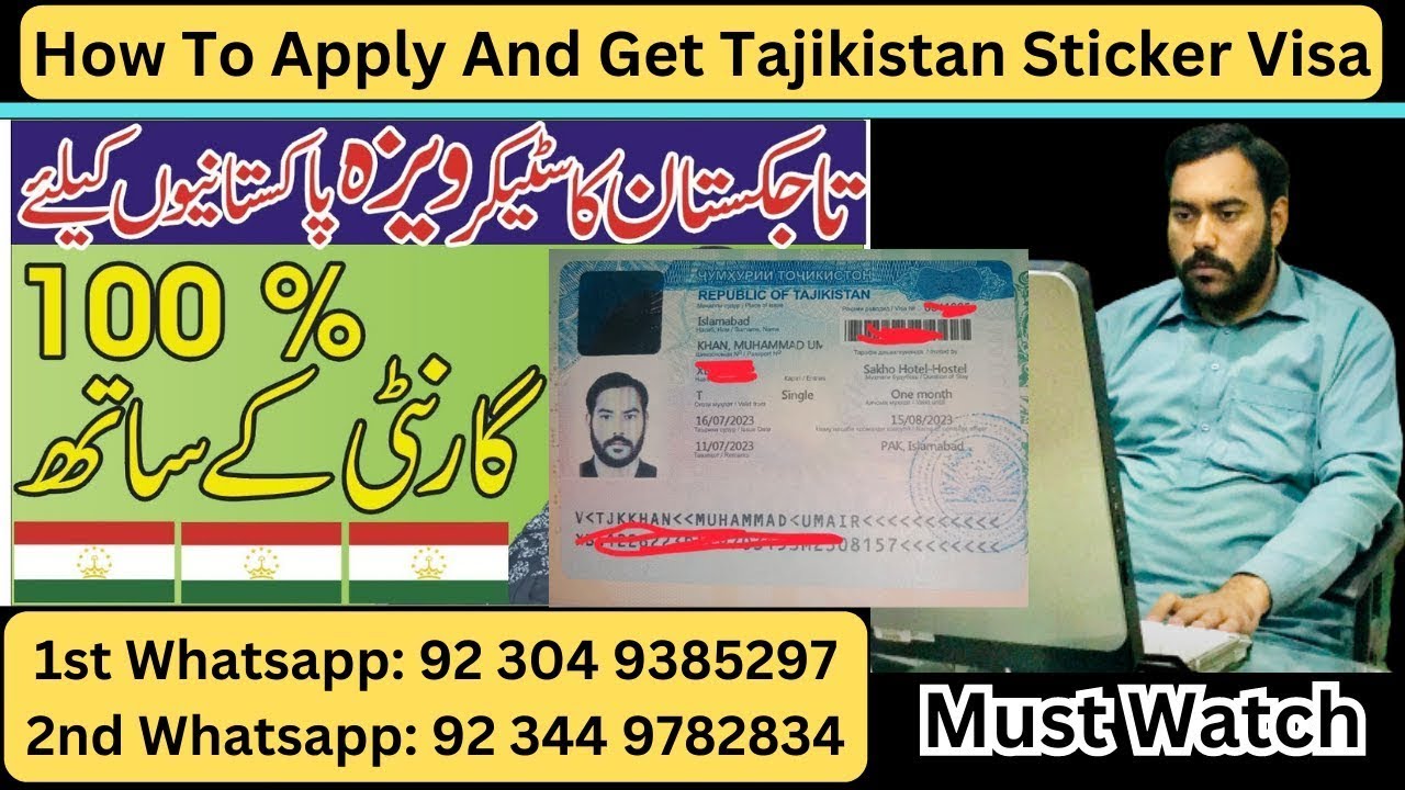 How To Apply And Get Tajikistan Sticker Visa, Tajikistan Stacker Visa ...