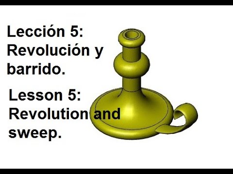 SolidWorks revolution and sweep. - Lesson 5 - From Official Tutorial ...