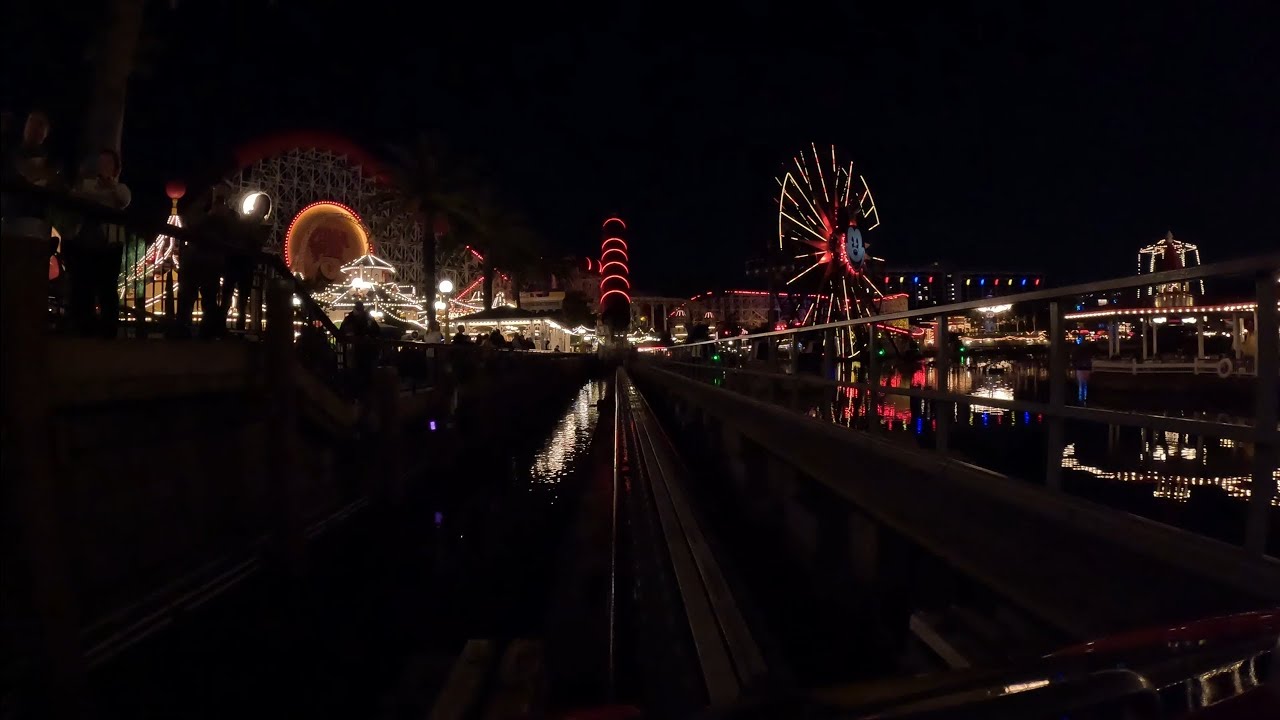 Incredicoaster POV Disney's California adventure Anaheim 2024 4k Night ...