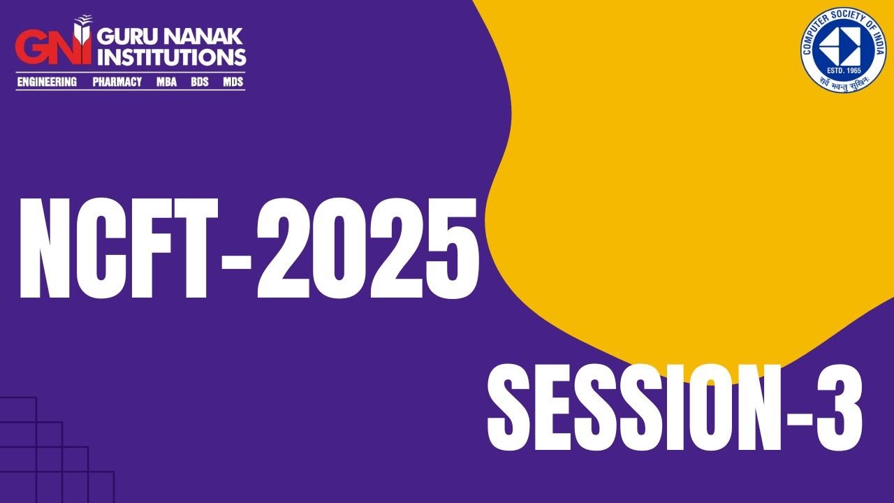 NCFT-25 SESSION 3 - YouTube