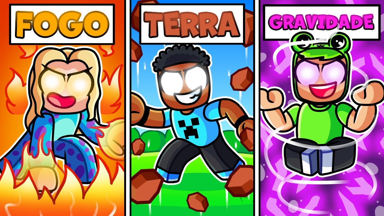 Roblox, mas temos PODERES ELEMENTAIS! - YouTube