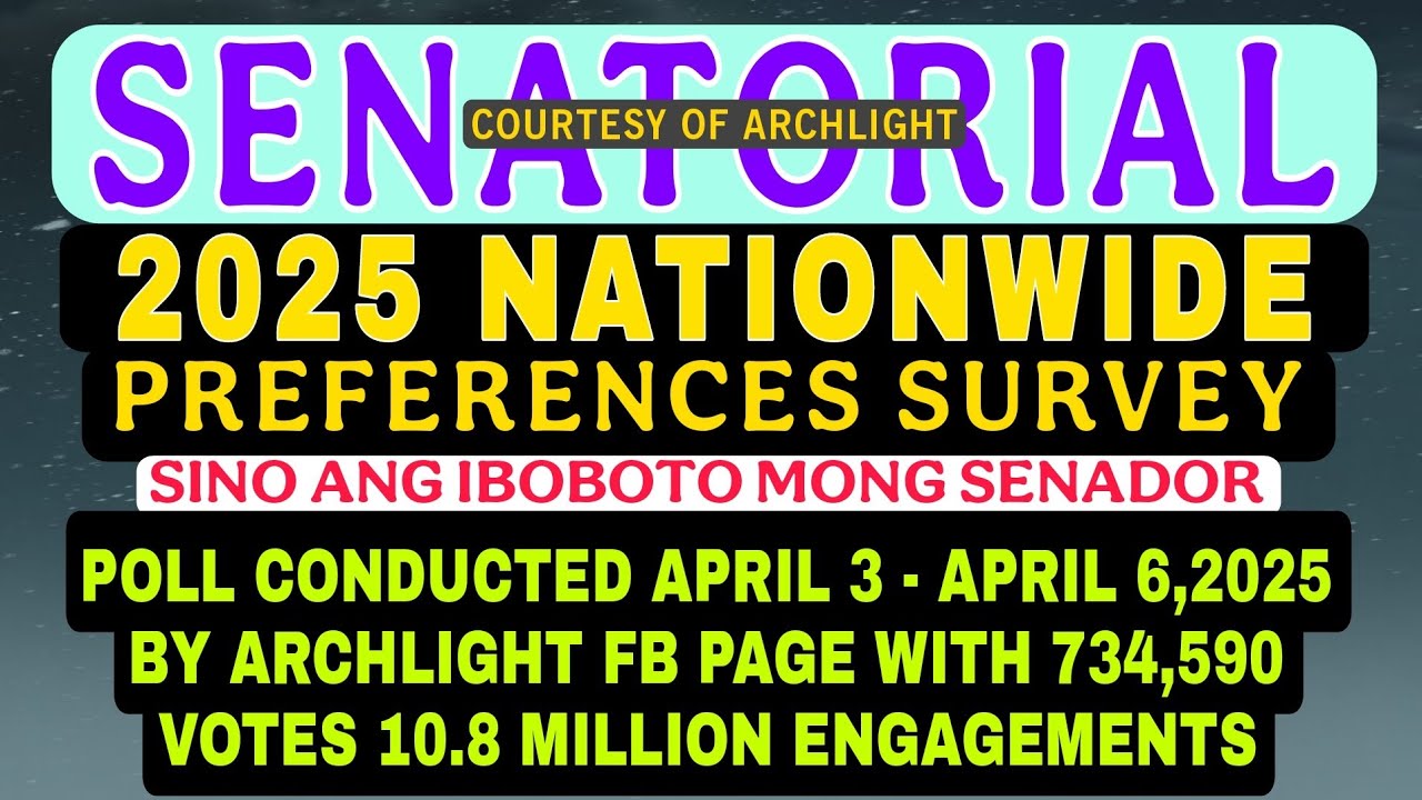 SENATORIAL 2025 VOTERS PREFERENCES #dds #duterte #sarahduterte #news # ...