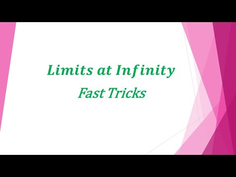 Calculus-Limit of a Function| How to find the limit at Infinity for ...