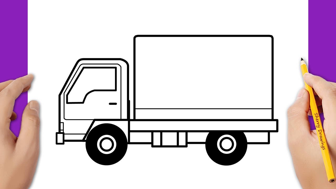 Delivery Truck Drawing