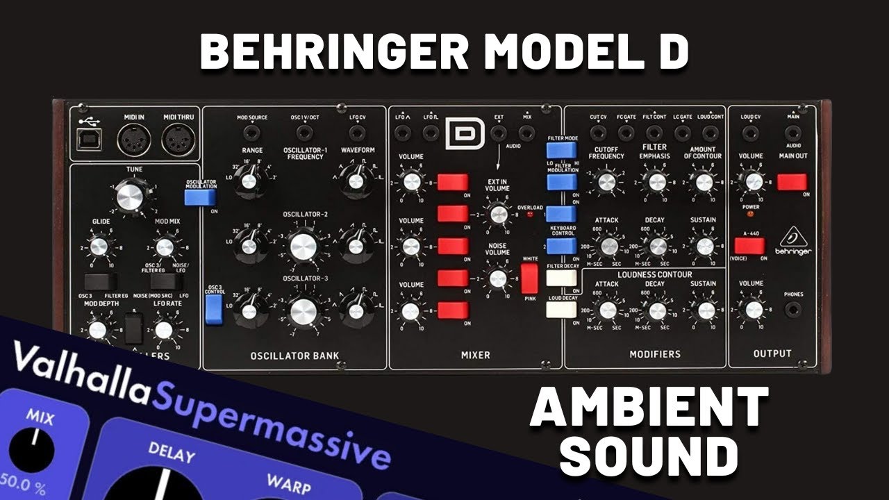Ambient sound // Behringer Model D // Sound demo - YouTube