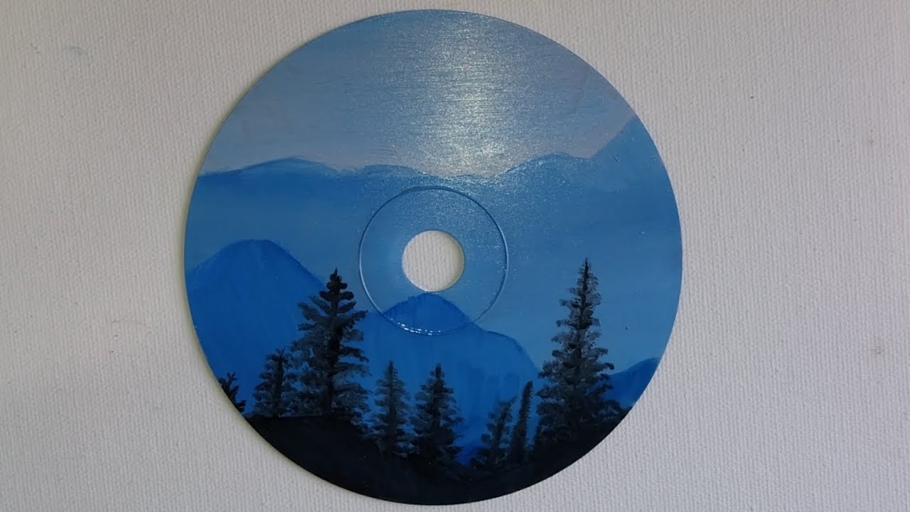 Old CD Painting | DIY EASY CD PAINTING - YouTube