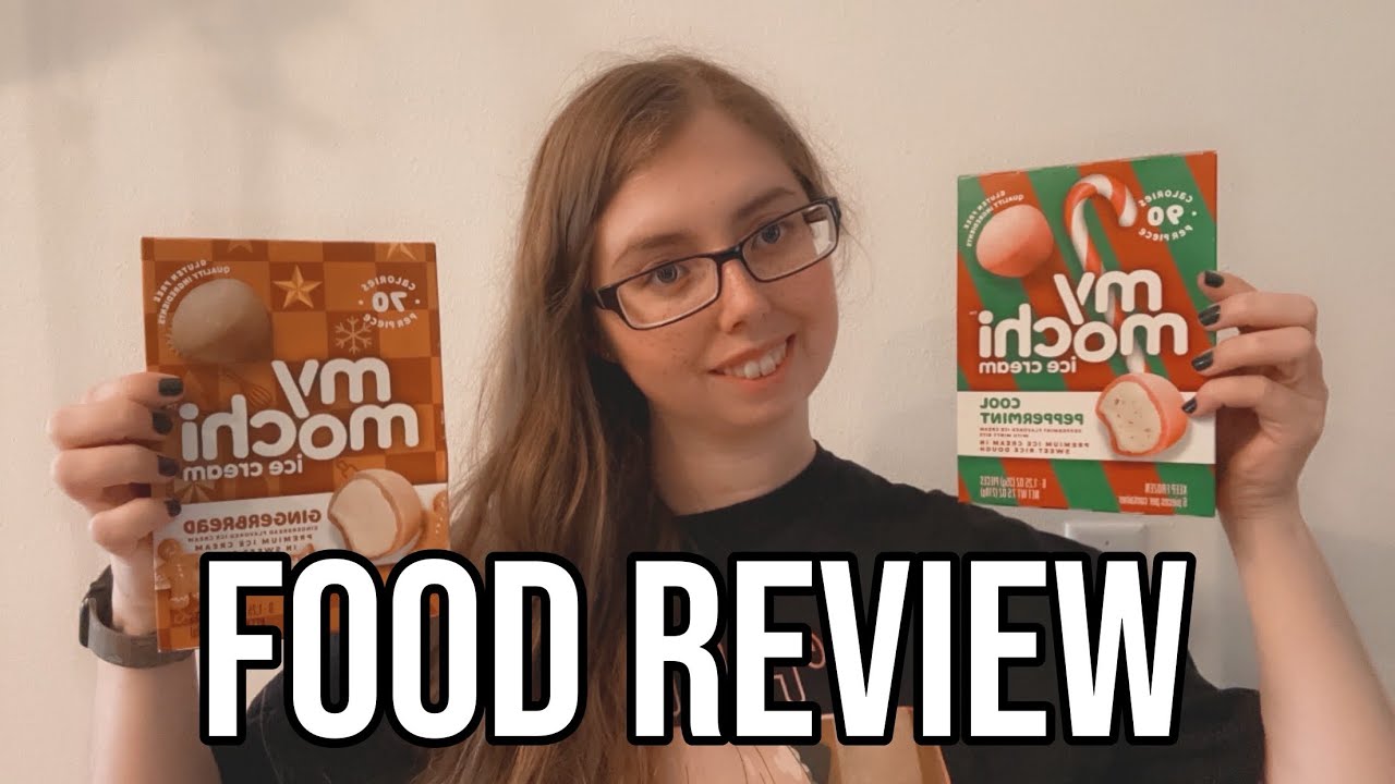 Cool Peppermint & Gingerbread Mochi | My Mochi | Food Review - YouTube