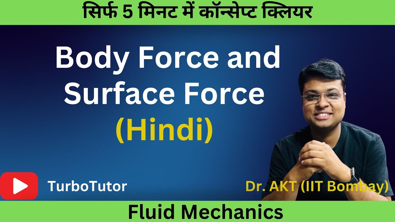 Body Force and Surface Force (Fluid Statics)|AKT_Hindi - YouTube