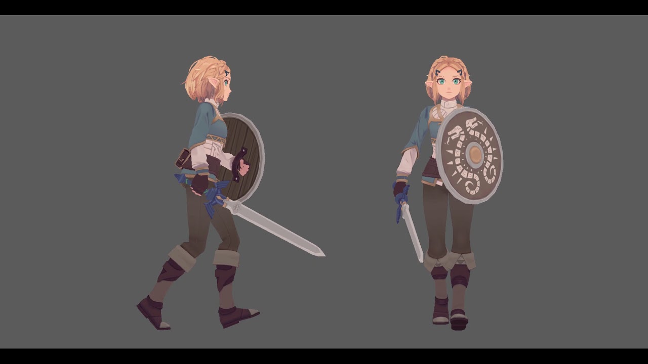 Zelda Walk Cycle - YouTube