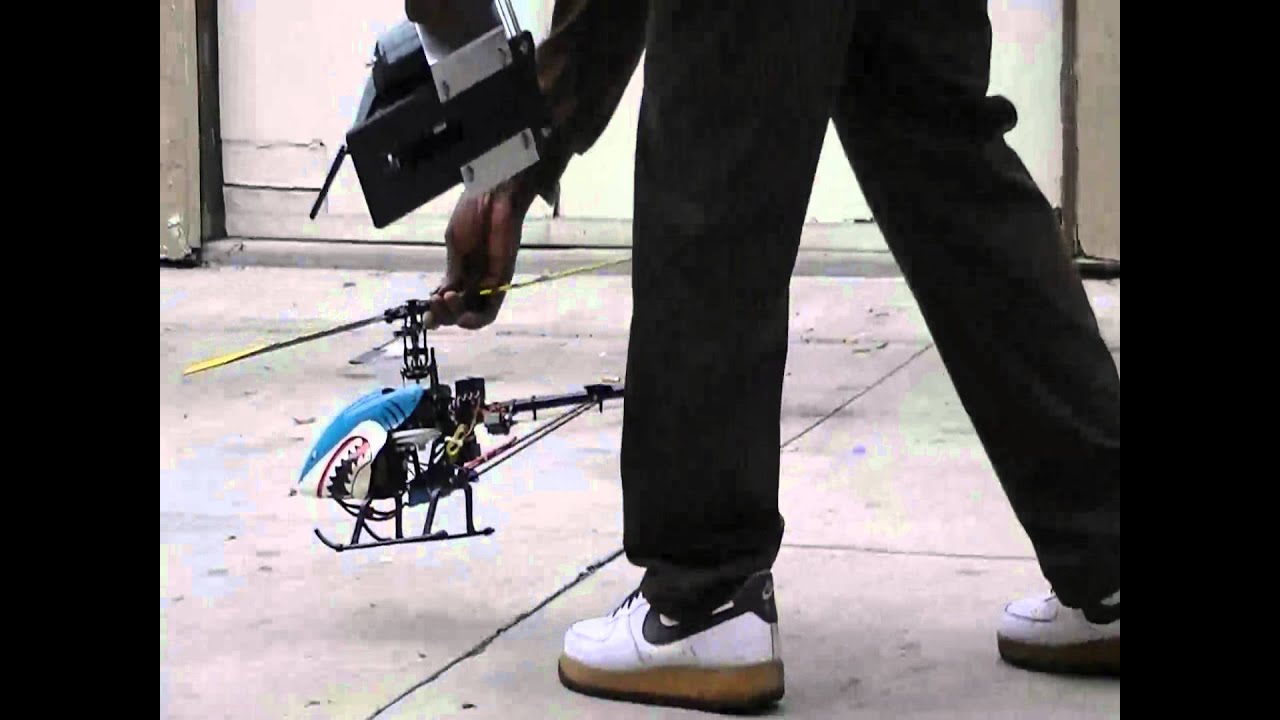 titan 450 trex 450 clone swash AFR almost crashed - YouTube