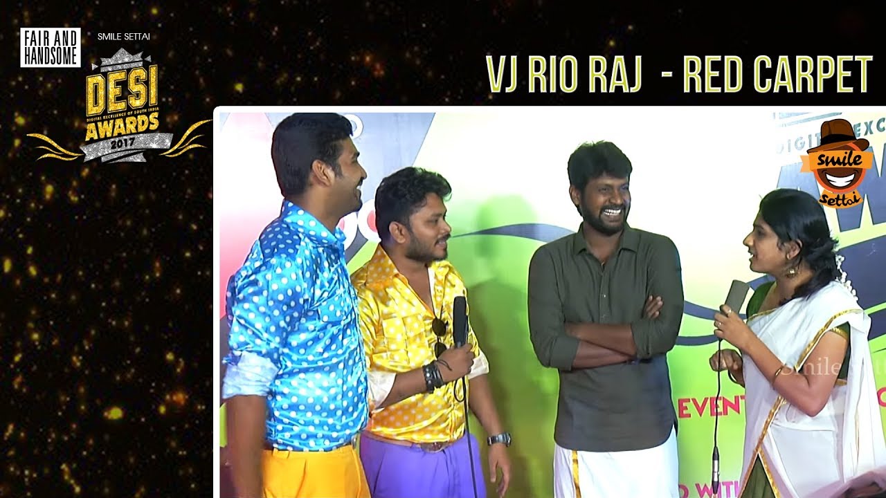 VJ Rio raj on Red Carpet Live | #DesiAwards2017 | TrendLoud - YouTube