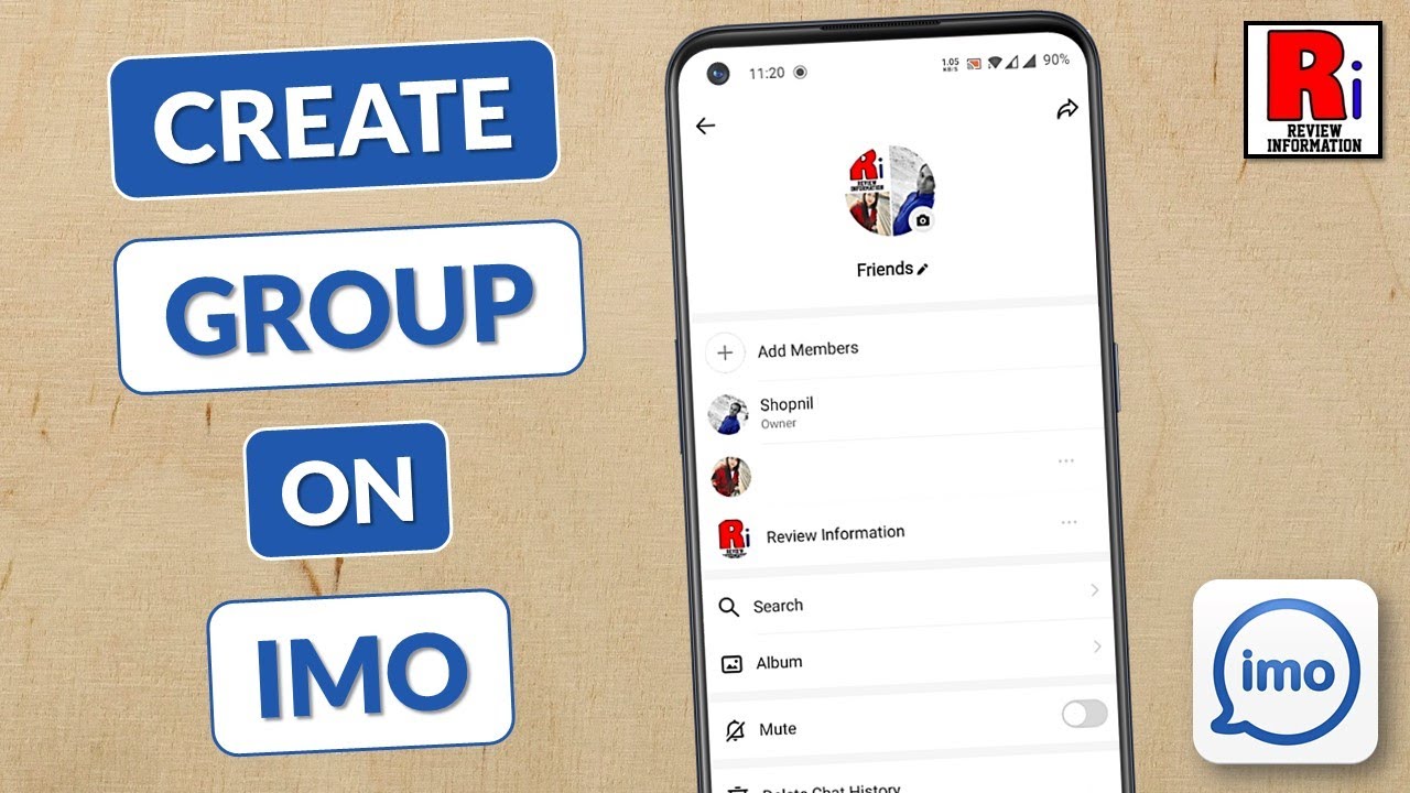 How to Create Group on Imo - YouTube